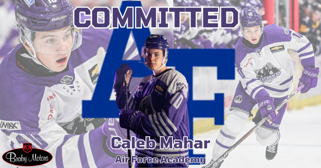 Caleb Mahar commits to Air Force Academy | Salmon Arm Silverbacks